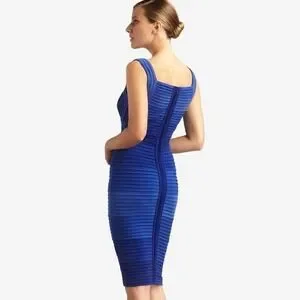 Tadashi Shoji | Dresses | Tadashi Shoji Bandage Mini Dress Size Xs Blue ...